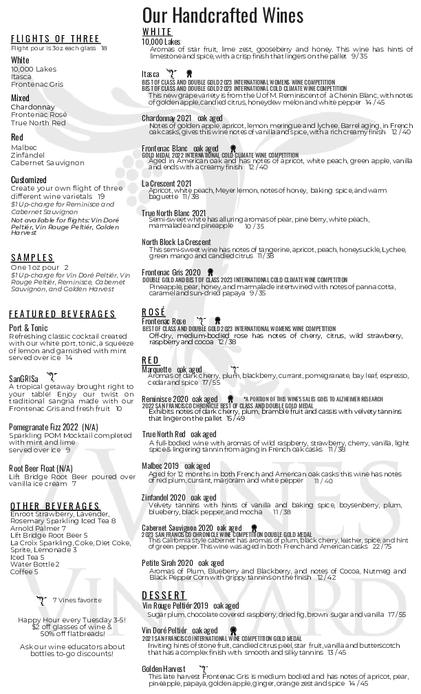 Visit - 7 Vines Vineyard | Winery | Minnesota